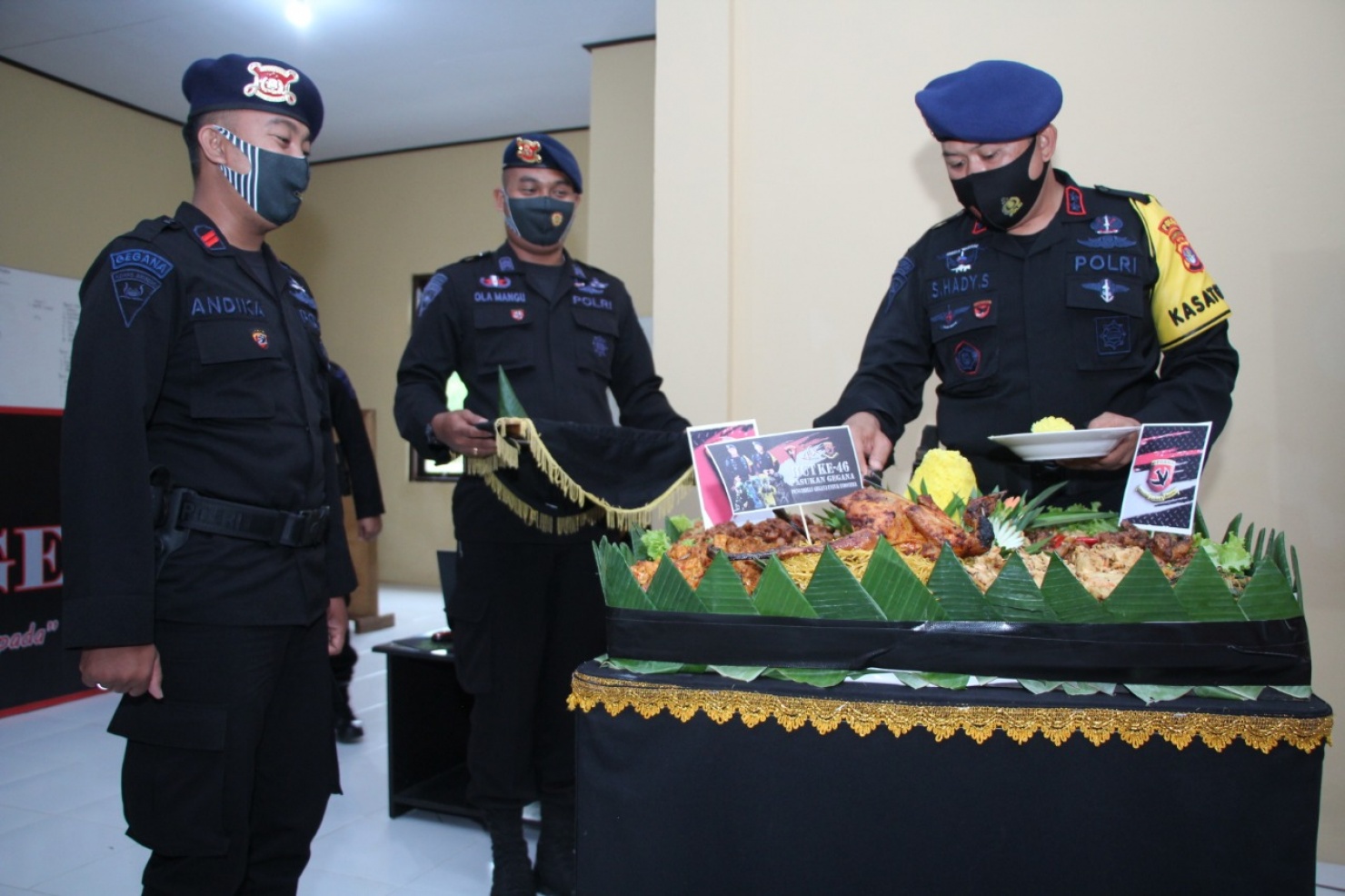 Peringati HUT Pasukan Gegana Ke-46, Brimob Kaltara Laksanakan Syukuran di Makosat Brimob ...